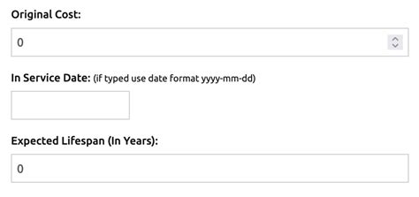 Asset Replacement Schedule