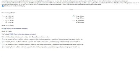 solved click the icon to view the minitab display what are