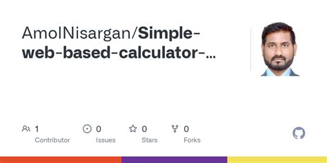Simple Web Based Calculator Built Using Html Css And Javascript