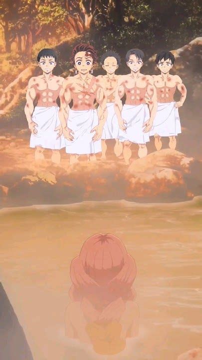 Mitsuri Kanroji And Tanjiro With Demon Slayers Love Hashira And Tanjiro Kamado Bath Scene