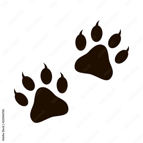 Paw Print Vector Stock Vector Adobe Stock