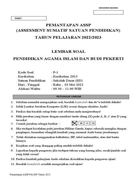 Cover Pemantapan Assp 2023 Pdf