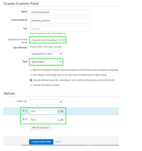 field synchronization between salesforce crm and mcae pardot