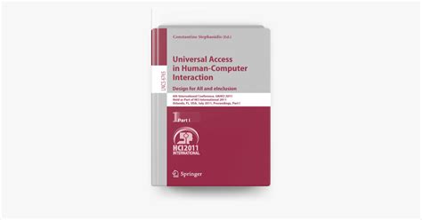 ‎universal access in human computer interaction design for all and