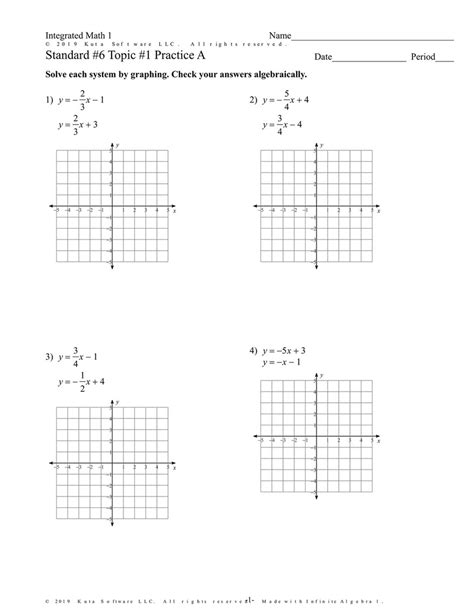 Solving Systems By Graphing Worksheet E Streetlight Com