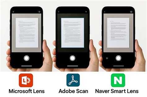 스마트폰으로 문서 스캔하는 3가지 앱 비교