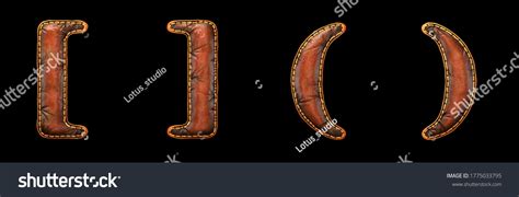 Set Symbols Left Right Bracket Left Stock Illustration 1775033795 Shutterstock