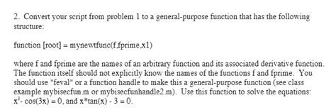 Solved Simple Problem Of Matlab Related To The Feval
