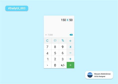 Calculator Ui Design For Mobile App Behance