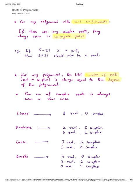 P3 Crash Course 2023 Complex Numbers 2 Pdf