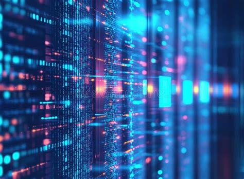 Closeup Of A Computer Screen Showing Extensive Numerical Data Stock Image Image Of Internet