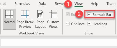 How To Show The Formula Bar In Excel Google Sheets Automate Excel