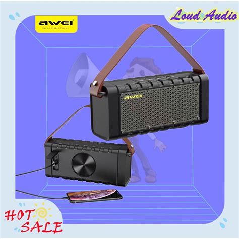 Awei Y668 Bluetooth Speaker Bass Stereo Sound Indooroutdoor Wireless