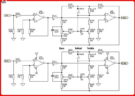 SKEMA RANGKAIAN AMPLIFIER Rangkaian Tone Kontrol