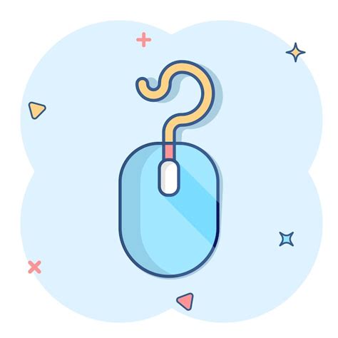 Premium Vector Computer Mouse Icon In Comic Style Cursor Cartoon Vector Illustration On White