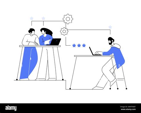Collaboration Abstract Concept Vector Illustration Stock Vector Image Art Alamy