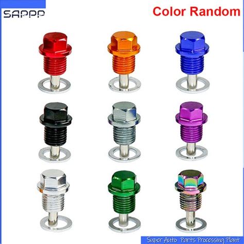 Anodized Engine Magnetic Oil Pan Screw Drain Plug
