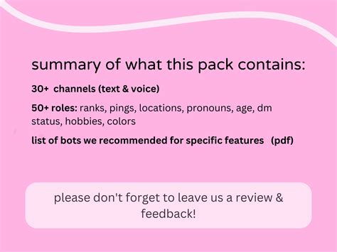 Kawaii Pink Aesthetic Discord Template For Creators Instant Download Etsy