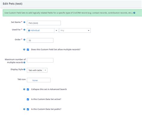 custom field groups tab with table display style missing civicrm