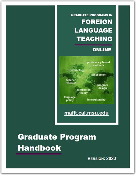 Program Handbook Master Of Arts In Foreign Language Teaching