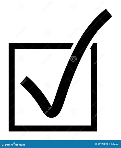 Icono Del Checkbox Del Vector Ilustración Del Vector Ilustración De