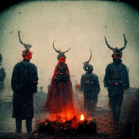 Cult Members Wearing Skull Masks by ThatOddAIArtist on DeviantArt