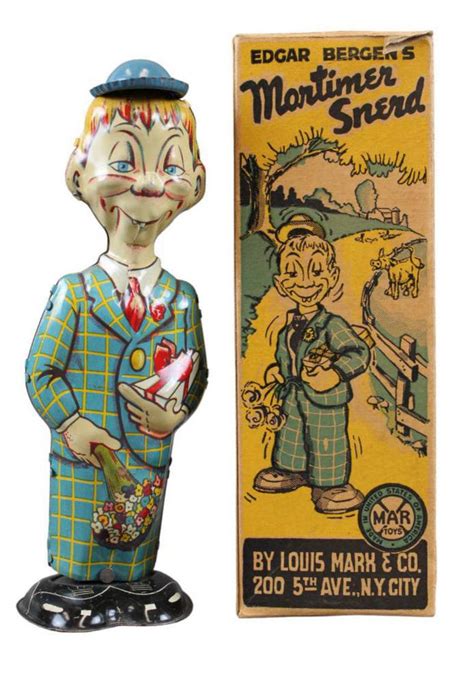 Marx Tin Litho Windup Mortimer Snerd Walker W Box Auction
