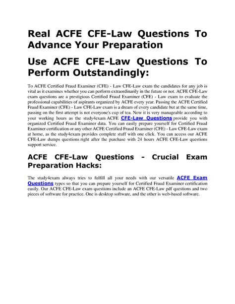 Real ACFE CFE Real ACFE CFE Real ACFE CFE Law Questions To Advance Your Preparation Use ACFE