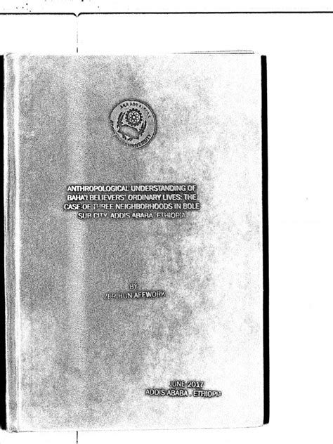 Zerihun Afework Pdf Qualitative Research Émile Durkheim