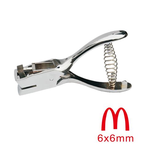 Buy Metal Single Hole M Shape Punching Mcdonalds Logo 87mm Size