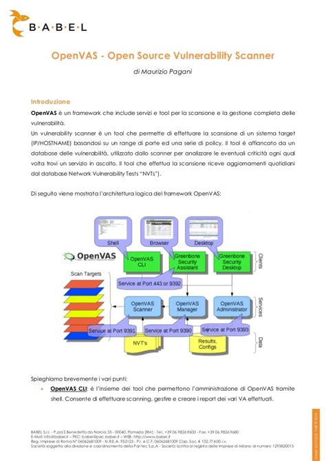 Openvas Lo Strumento Open Source Per Il Vulnerability Assessment