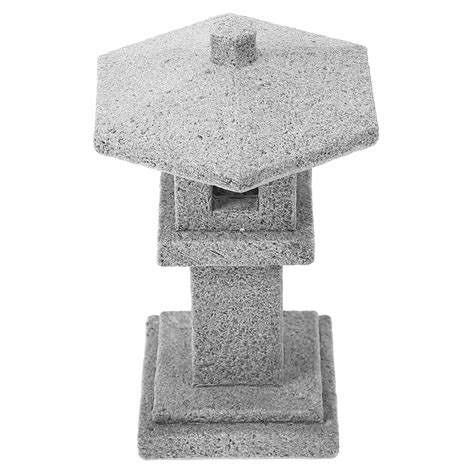 Simulation Pavilion Shape Landscape Ornament Stone Pagoda Garden Decoration Gardening Pagoda