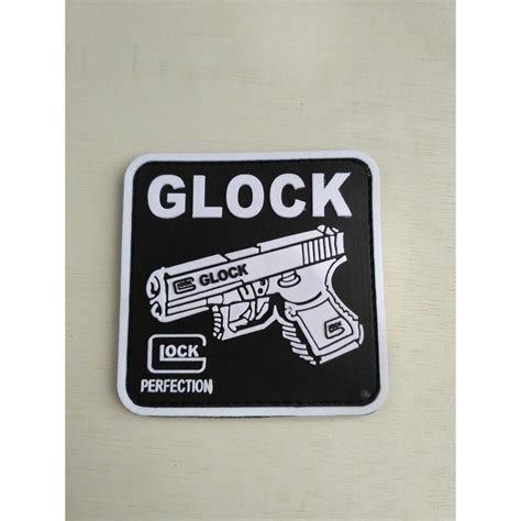 Jual Patch Pacth Rubber Tactical Velcro Glock Putih Shopee Indonesia