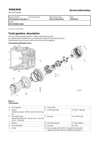 Volvo Ec460 B Lr Ec460blr Excavator Service Repair Manual Pdf