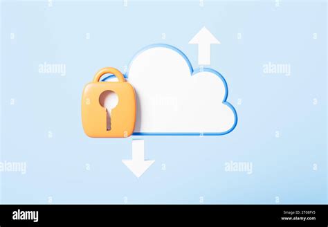 Cloud Computing And Shield Data Encryption And Protection 3d