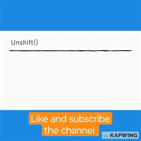 Array Shift And Unshift Method In Javascript Shorts Ytshorts