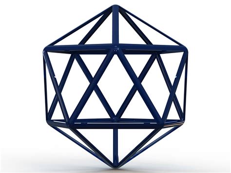 Stl File Wireframe Icosahedron・3d Printer Design To Download・cults