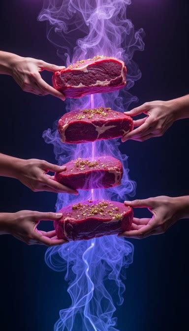 Free Floating Meat Cuts Image Beef Steak Meat Download At Stockcake