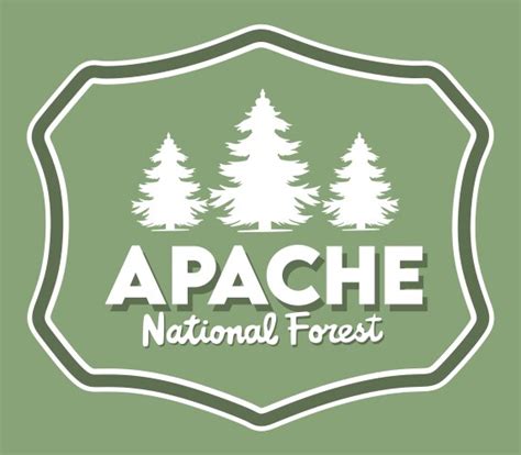 Apache National Forest United States Royalty Free Vector