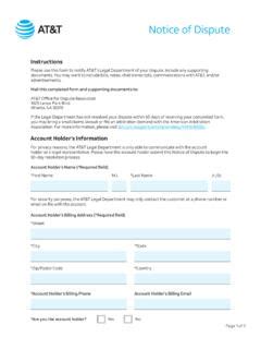 Notice Of Dispute Atandt Notice Of Dispute At Amp T Pdf Pdf4pro