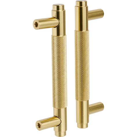 Wilko Luxe Brass Effect Cabinet Door T Bars 2 Pack Wilko