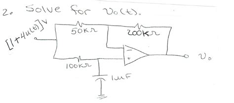 Solved 2 Solve For V0 T Chegg Com