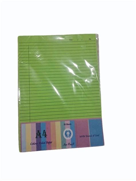 Neo Craft Ruled Color Paper 80 Gsm Size A4 At ₹ 50pack In Mumbai Id 2856570032197
