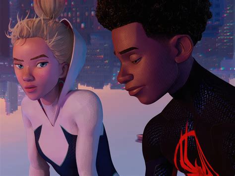 1600x1200 Gwen Stacy And Miles Morales Talking Wallpaper 1600x1200