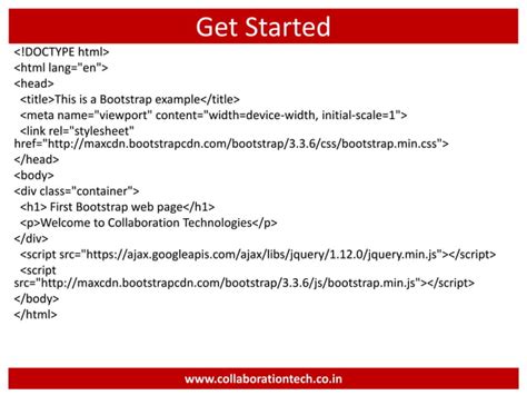 Introduction To Bootstrap Ppt
