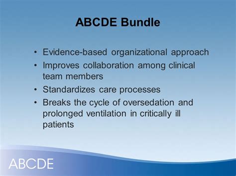 Aacn Pearl Implementing The Abcde Bundle At The Bedside Ppt Download