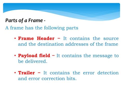 Framing In Data Link Layer PPTX