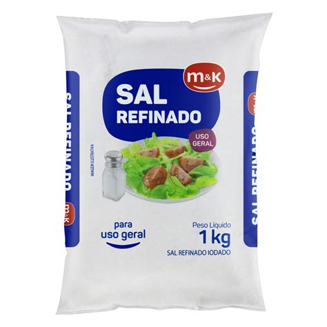 Sal Refinado Mandk Pacote 1kg Gtineanupc 7891986050201 Cadastro De