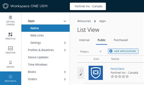 Configuring Workspace One Integration To Allow Forticlient Android To Connect To Ems