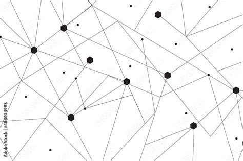 Network Abstract Connection Isolated On White Background Network